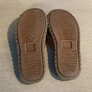 Reef | Shoes | Reefs Tan All Leather Brokenin Relaxed Coastal Sandals ...